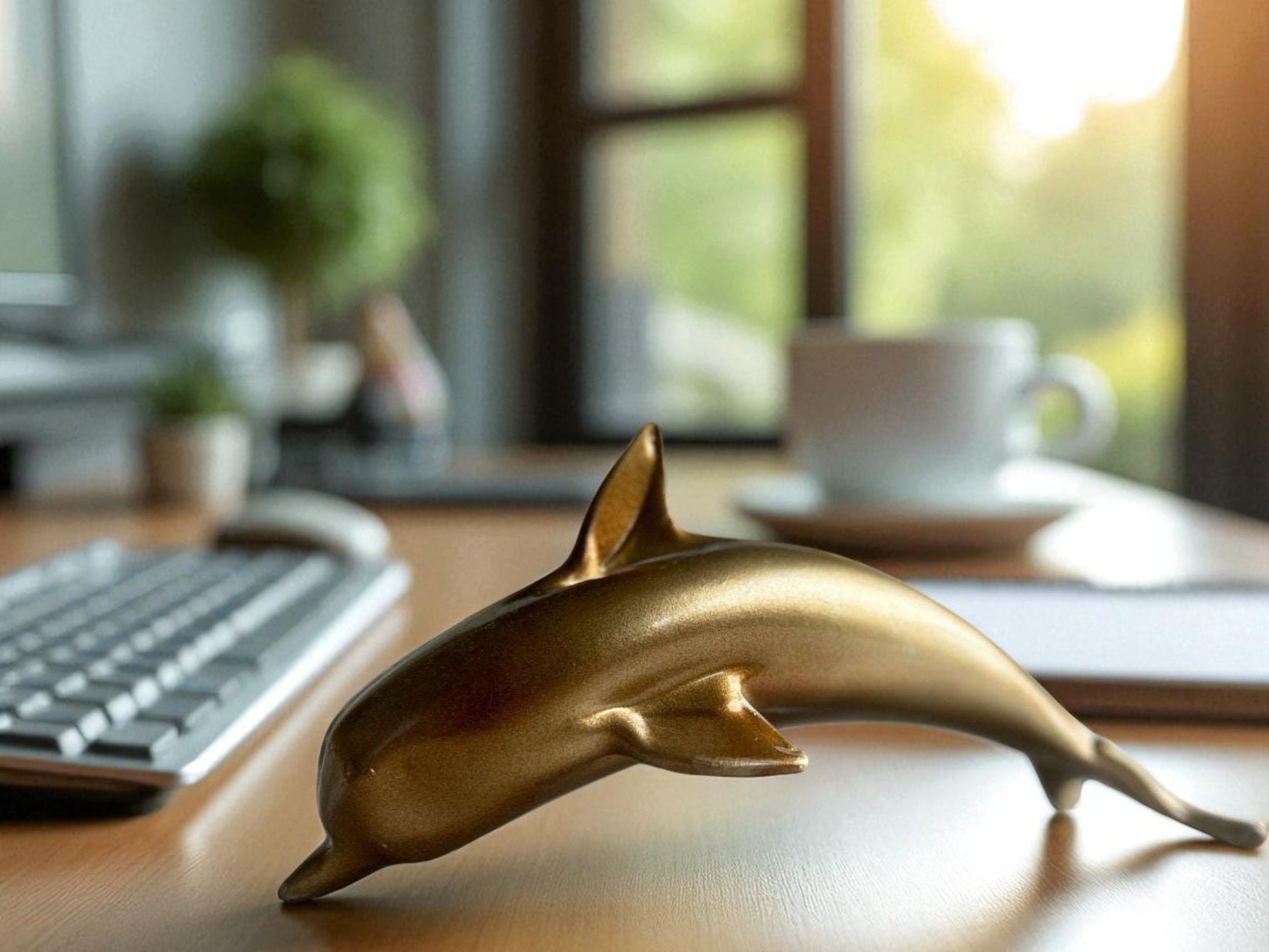 Dolphin Figurine - Graceful Dolphin Decor Piece" – Fabzie - Home Decor ...