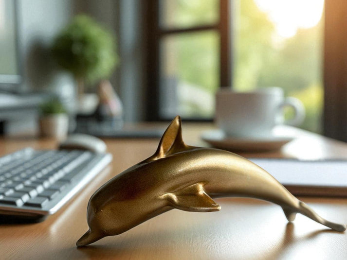 Dolphin Figurine - Graceful Dolphin Decor Piece" – Fabzie - Home Decor ...
